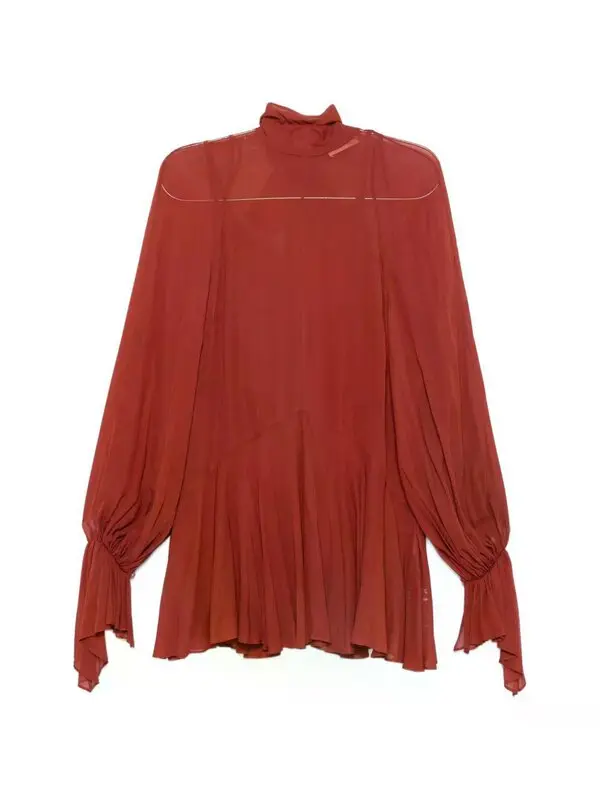 DE LA VALI Casimiro Ruffled Mini Dress - Red