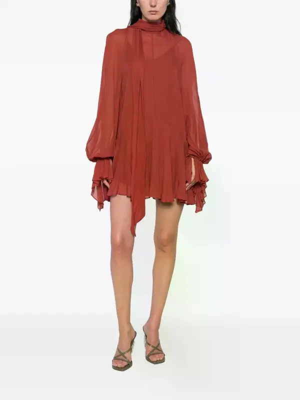 DE LA VALI Casimiro Ruffled Mini Dress