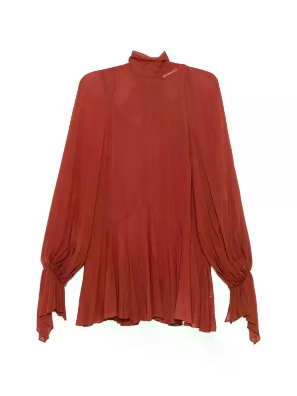 DE LA VALI Casimiro Ruffled Mini Dress - Red