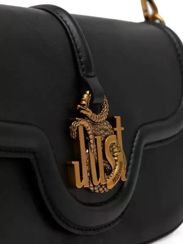 Just Cavalli Snake Logo-plaque Shoulder Bag