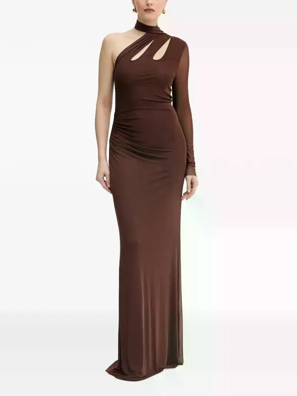 SILVIAN HEACH One-shoulder Cutout-detail Dress