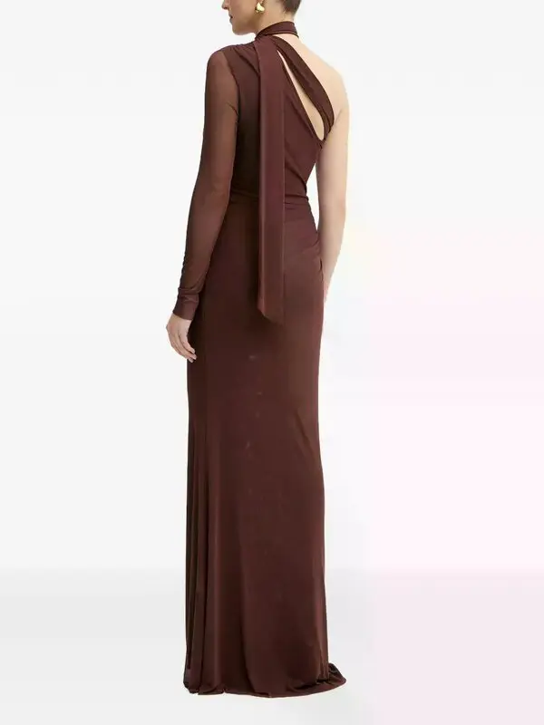 SILVIAN HEACH One-shoulder Cutout-detail Dress