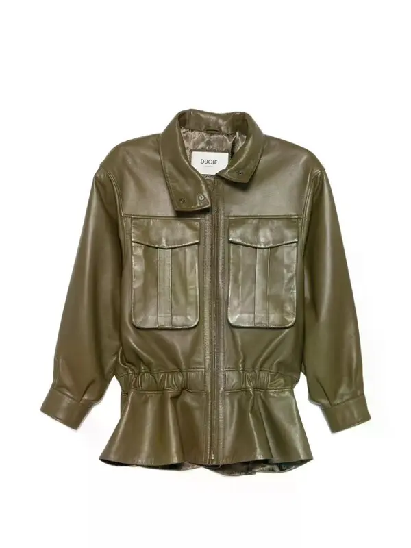 DUCIE Hope Cinched-waist Jacket - Green