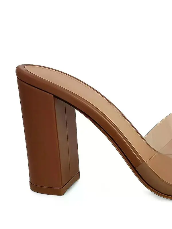 GIANVITO ROSSI Glass Mules 85 - White