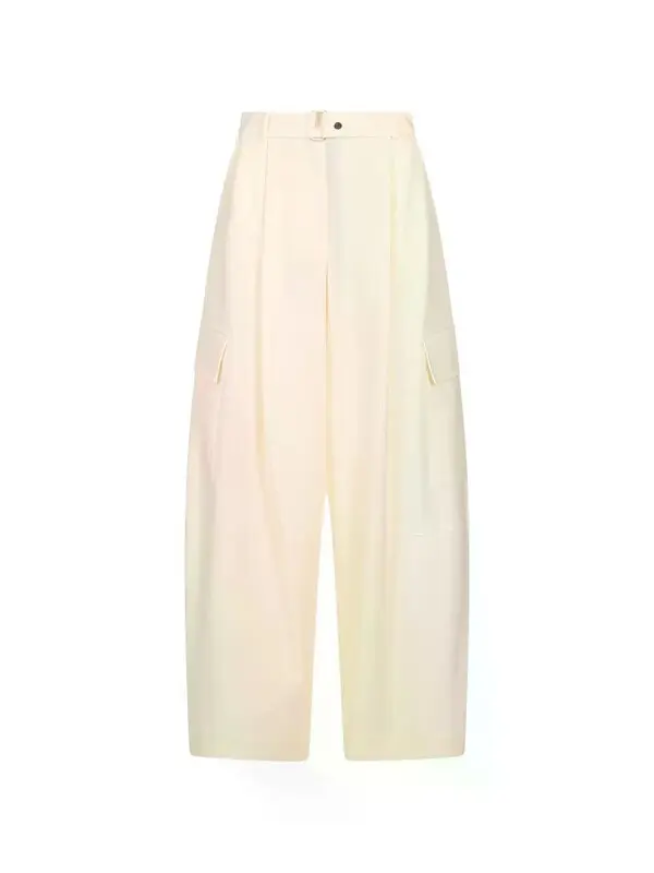 P.a.r.o.s.h Pleated Tapered Pants - White