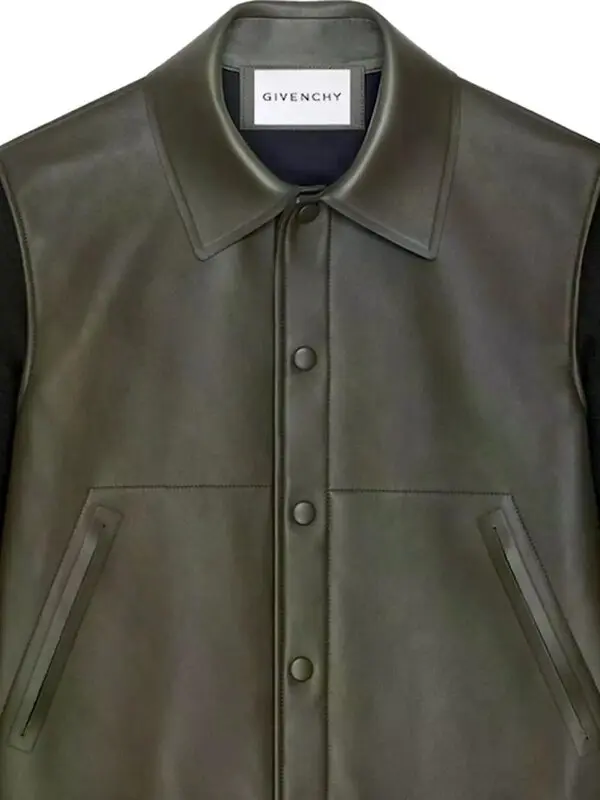Givenchy Mix-material Blouson With Paris Patch