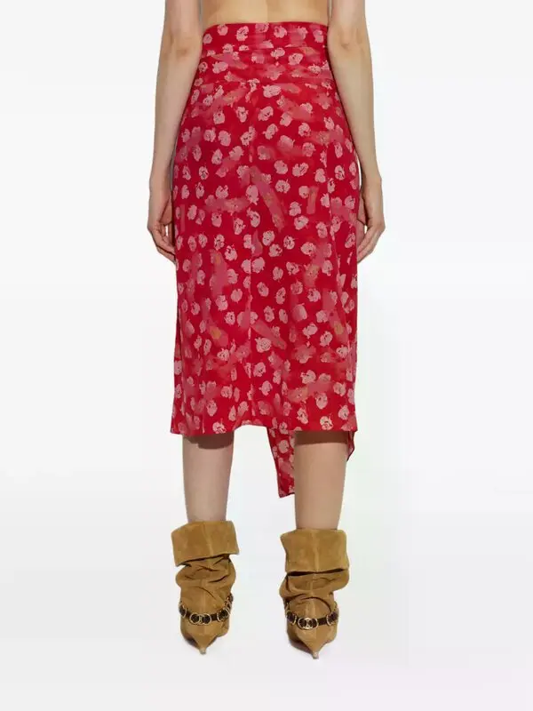 Isabel Marant Étoile Faniry Floral-print Silk Skirt