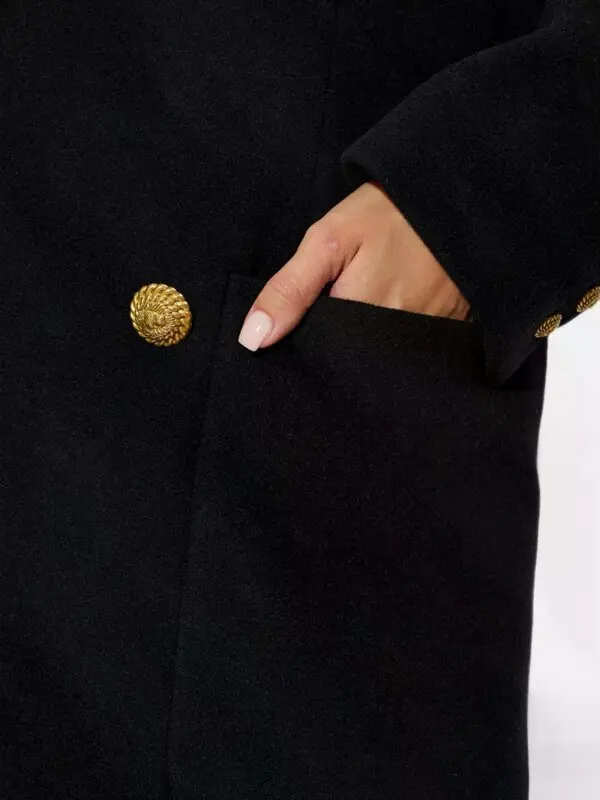 Balmain Double-breasted Wool Coat