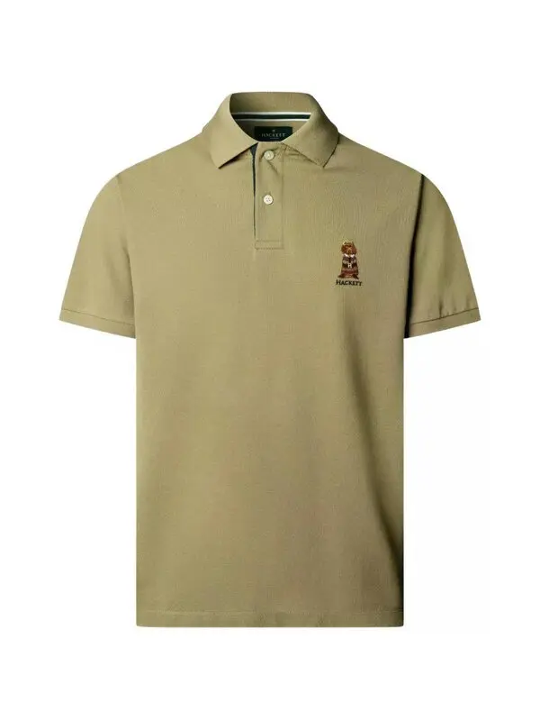 HACKETT LONDON Ribbed-cuff Polo Shirt