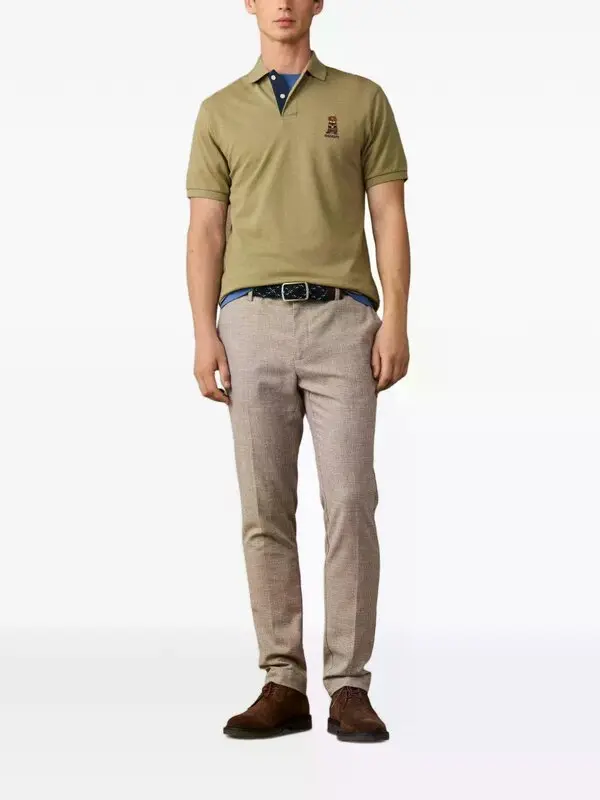 HACKETT LONDON Ribbed-cuff Polo Shirt