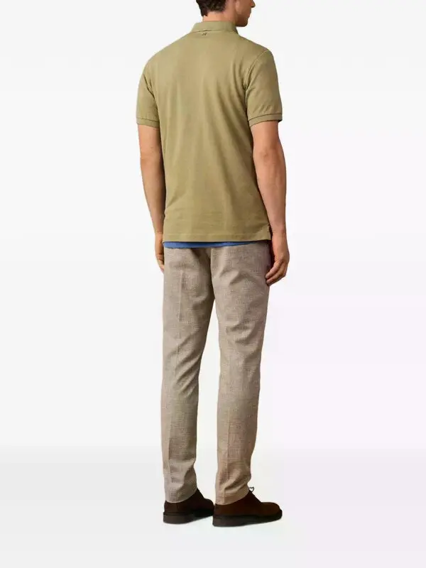 HACKETT LONDON Ribbed-cuff Polo Shirt