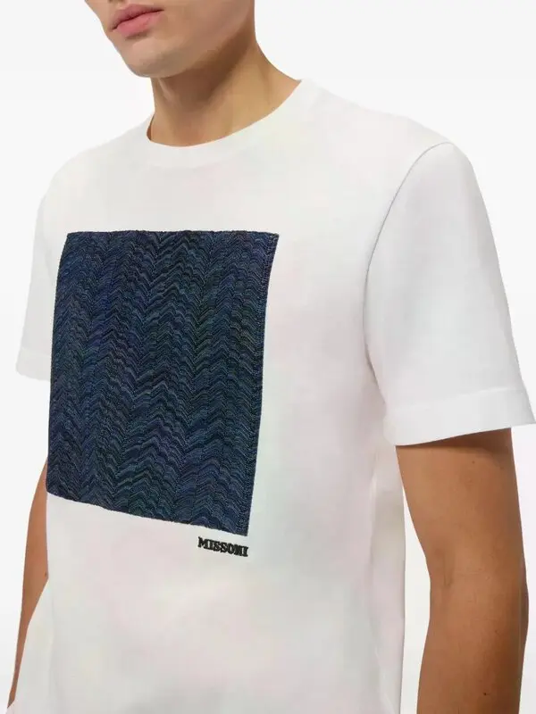 Missoni Cotton Jersey Crewneck T-shirt With Insert
