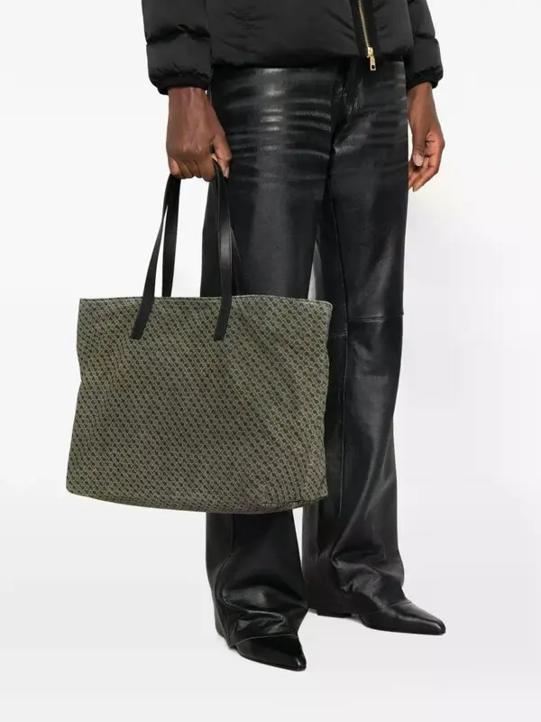 GHERARDINI Monogram-print Leather Shoulder Bag