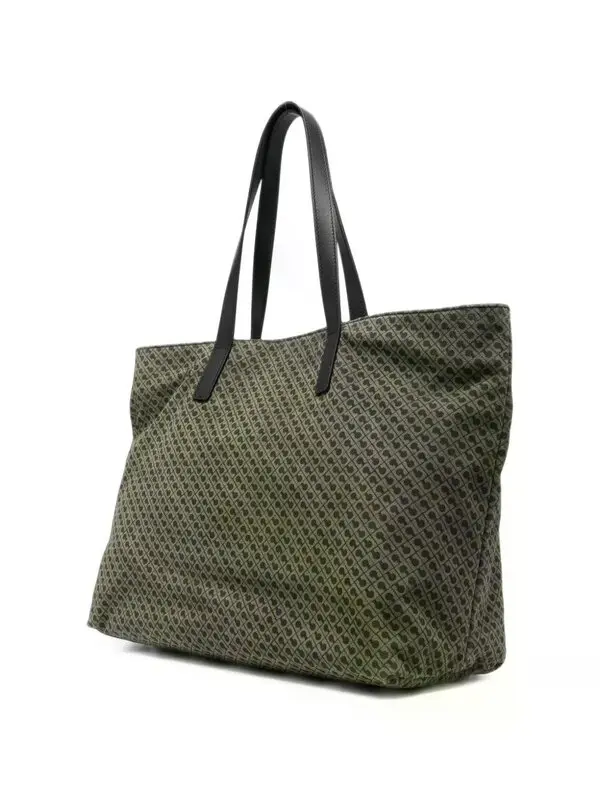 GHERARDINI Monogram-print Leather Shoulder Bag
