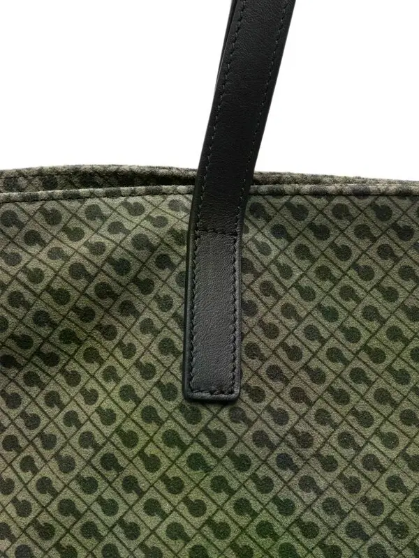 GHERARDINI Monogram-print Leather Shoulder Bag