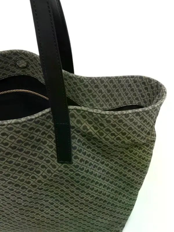 GHERARDINI Monogram-print Leather Shoulder Bag