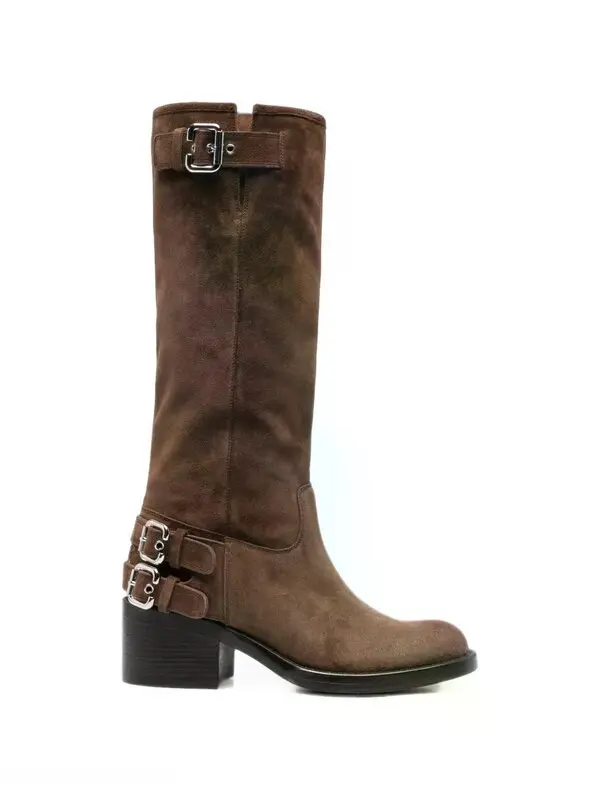 Chloé Dakota Buckle-detail Boots - Brown