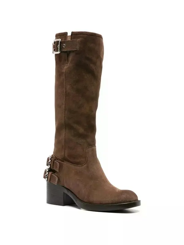 Chloé Dakota Buckle-detail Boots - Brown
