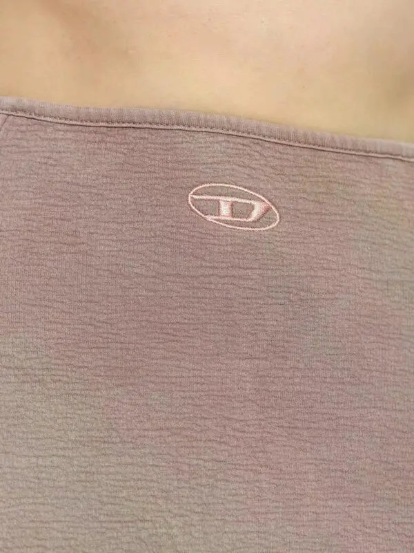 DIESEL® Logo-embroidered Flared Skirt