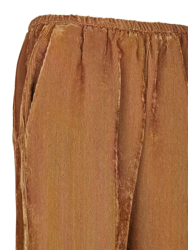 FORTE_FORTE Ribbed-knit Velvet Trousers