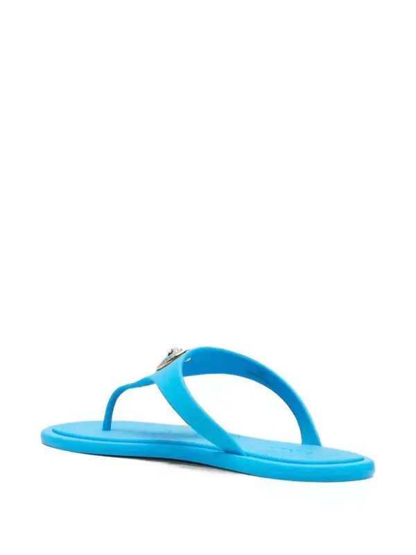 Versace Medusa Plaque Thong Sandals