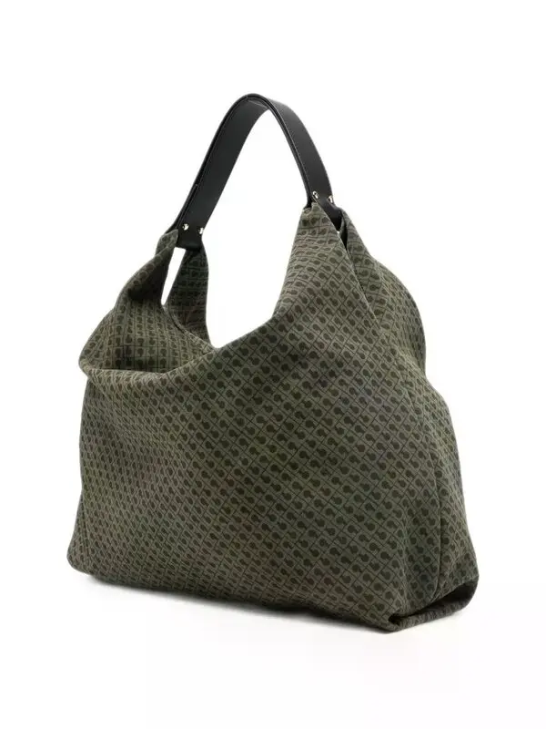GHERARDINI Monogram-print Leather Shoulder Bag