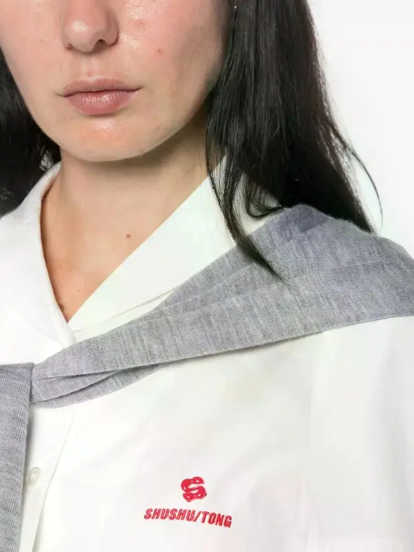 SHUSHU/TONG Logo-embroidered Short-sleeve Shirt