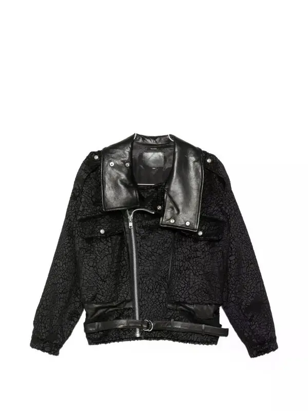 R13 Boyfriend Moto Jacket - Black