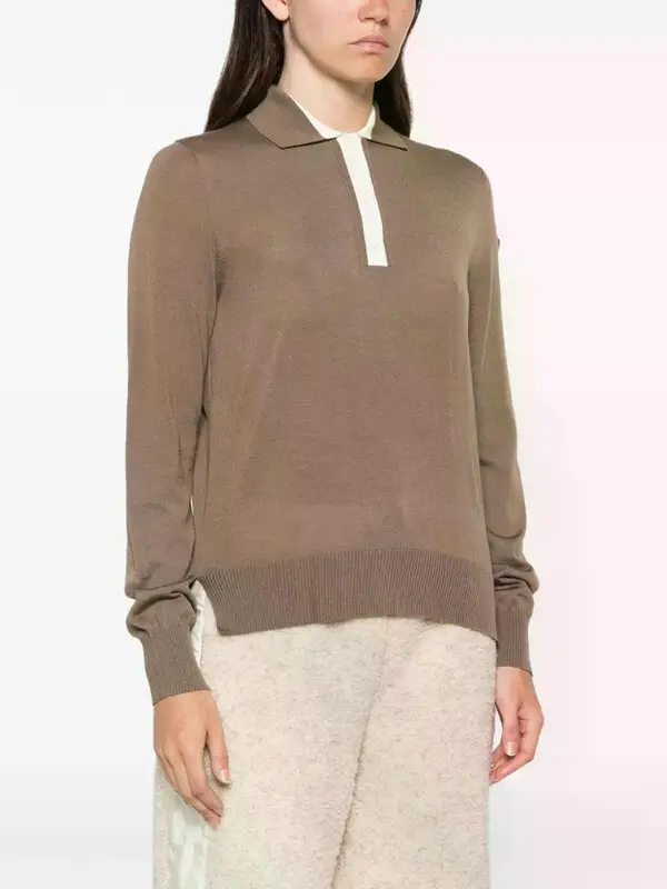 Moncler Long-sleeve Polo Shirt