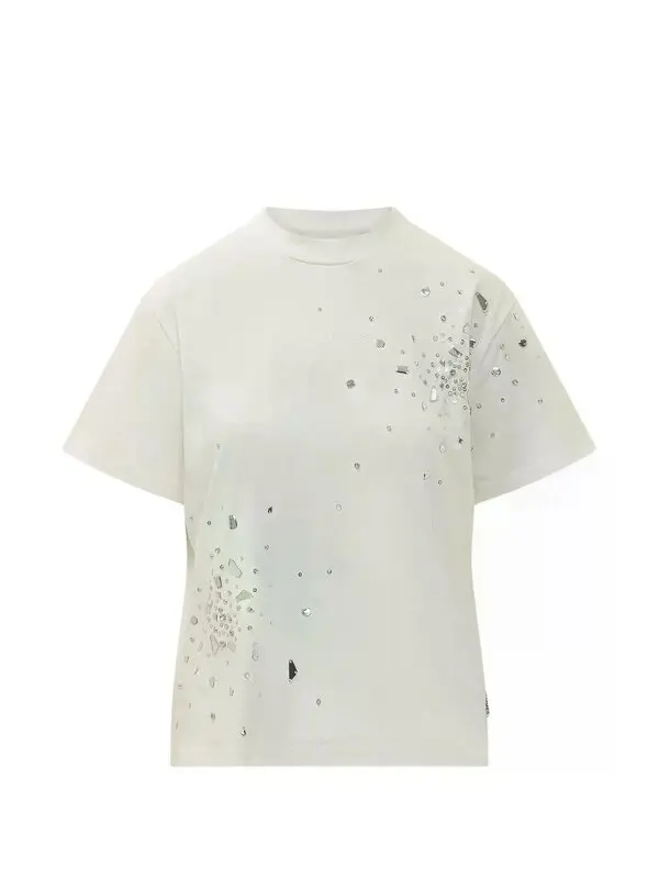 DES_PHEMMES Crystal-embellished T-shirt