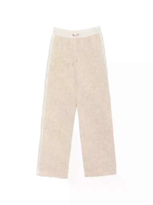 Moncler Logo Patch Panelled Track Pants - Neutrals