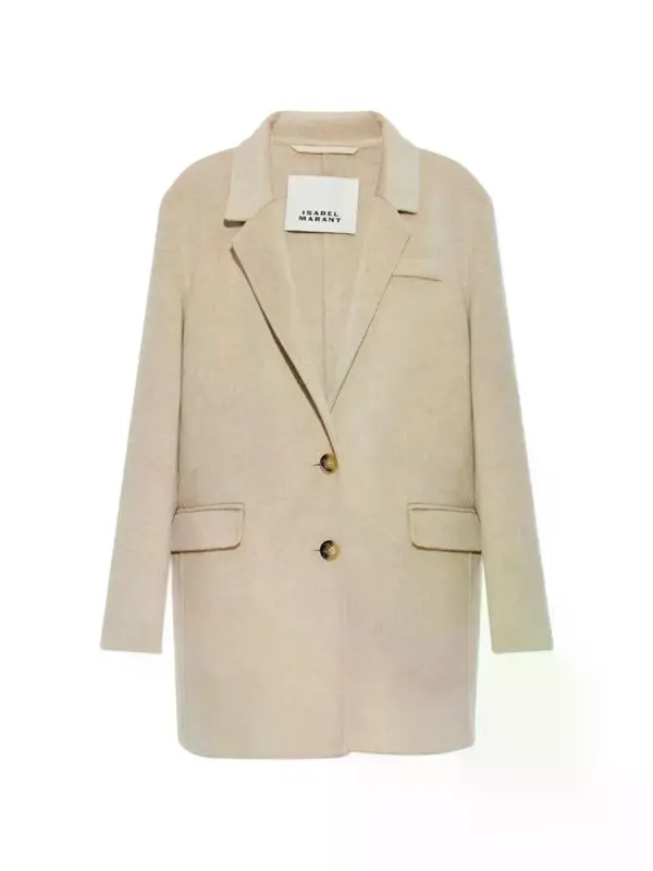 Isabel Marant Étoile Colbya Notched-lapel Coat - Neutrals