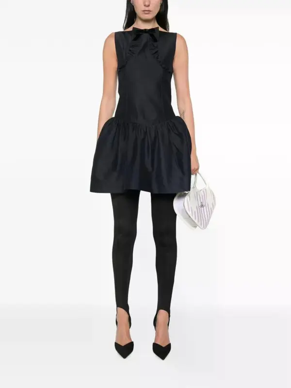SHUSHU/TONG Ruffled Bow-detail Mini Dress