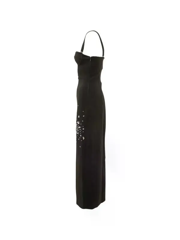 DES_PHEMMES Embellished Bustier Midi Dress
