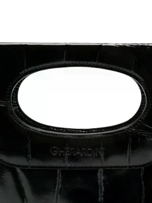 GHERARDINI Piattina Croc-effect Tote Bag