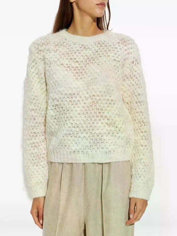 Fabiana Filippi Sequin-embellished Open-knit Sweater