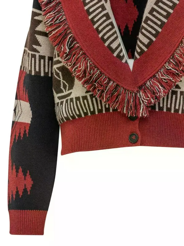 Alanui Icon Fringe-trim Cardigan