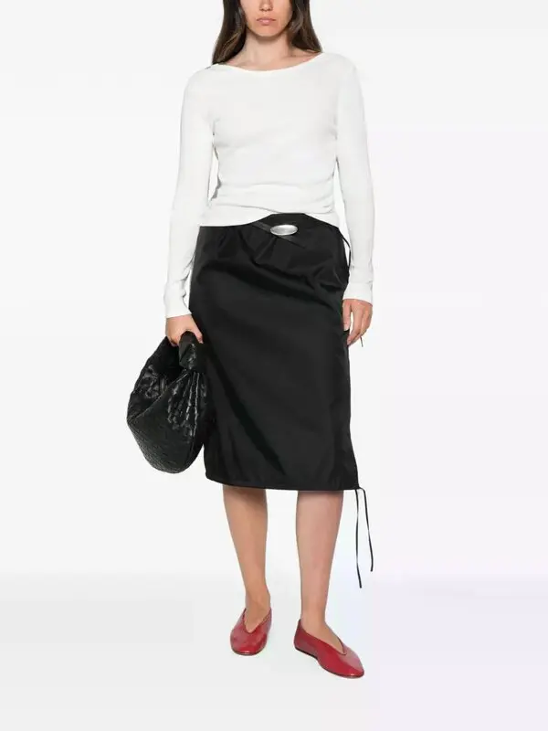 JIL SANDER Ribbed-knit Long-sleeve Top