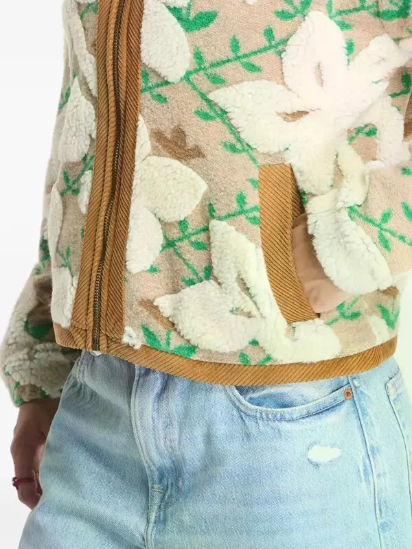 NAPAPIJRI Floral-print Fleece Jacket