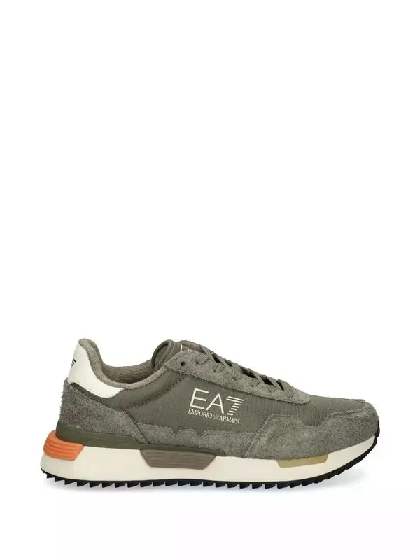 EA7 Logo-print Panelled Sneakers