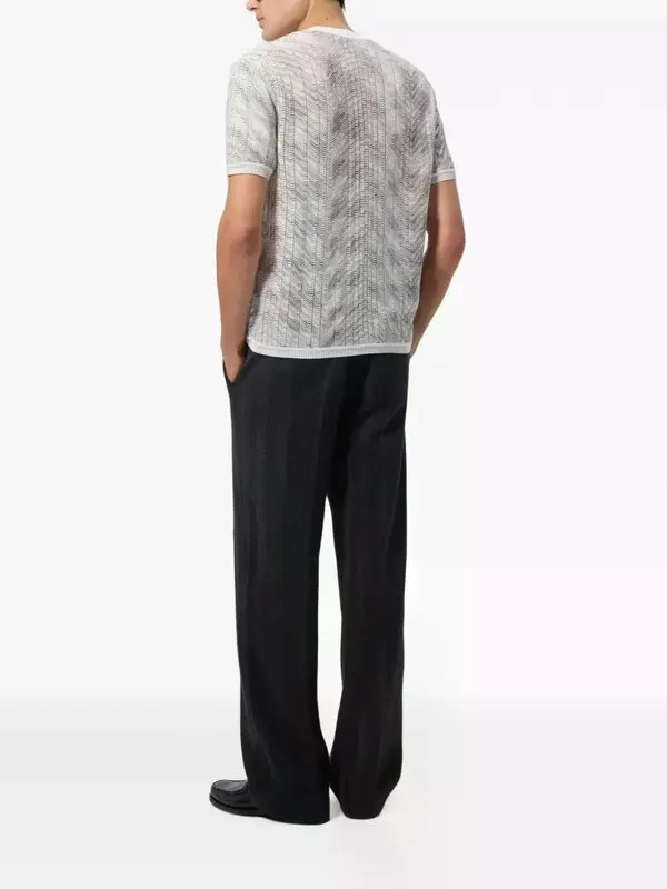 Missoni Openwork Cotton And Viscose Knit T-shirt