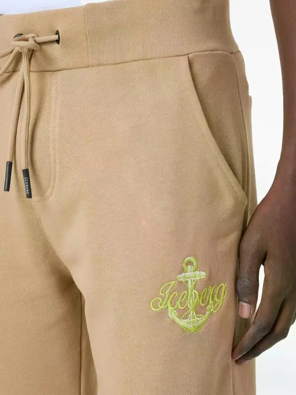 Iceberg Logo-embroidered Drawstring Track Pants