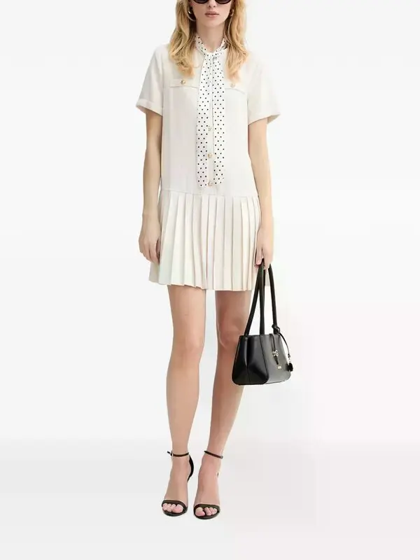 SILVIAN HEACH Scarf-detail Pleated Mini Dress