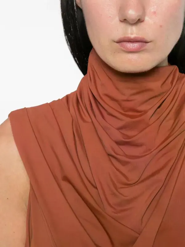 DE LA VALI Lurna Draped Jersey Maxi Dress