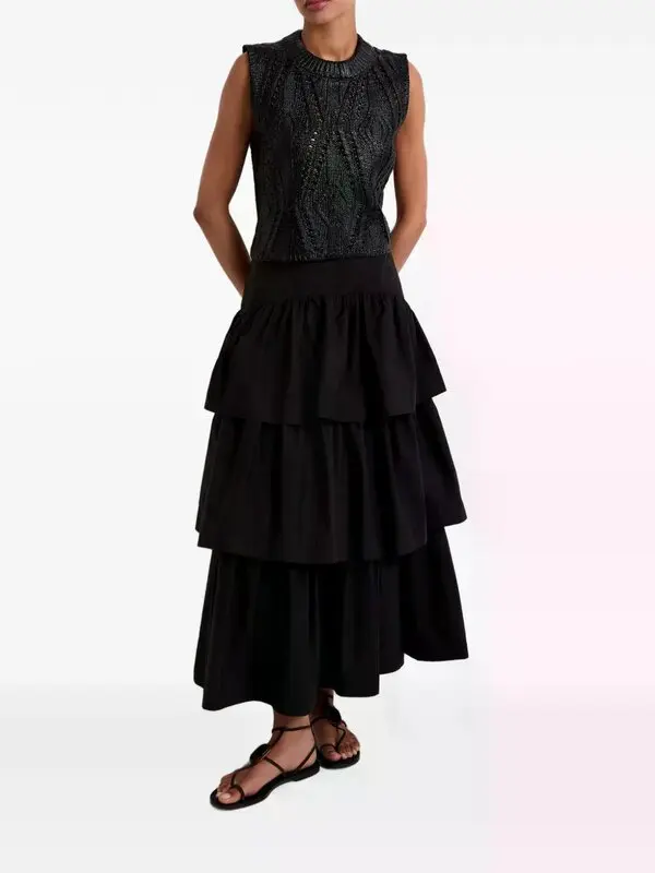 MARIE OLIVER Baylor Tiered Maxi Skirt