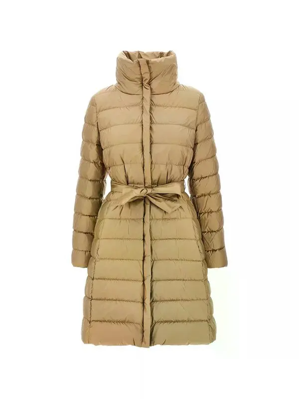 Max Mara Quilted Belted Jacket - Neutrals