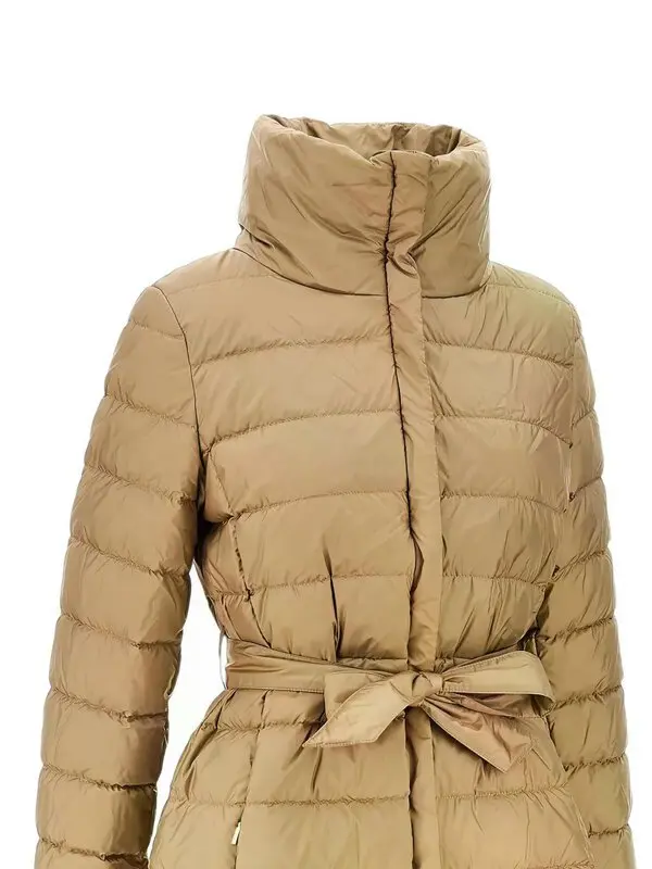 Max Mara Quilted Belted Jacket