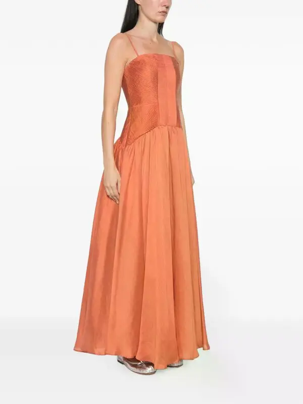 Aje Contour Pleated Gown