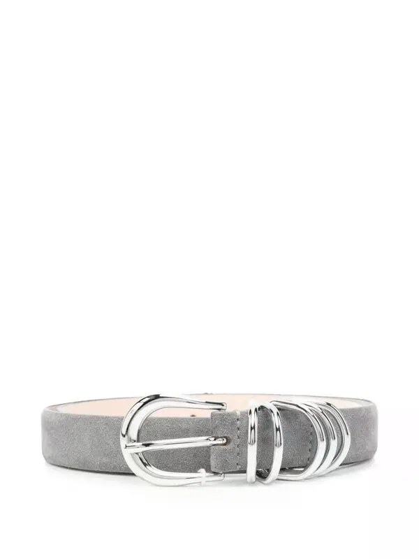 DEHANCHE Hollyhock Suede Belt - Grey