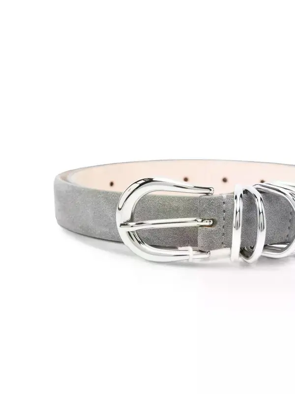 DEHANCHE Hollyhock Suede Belt - Grey